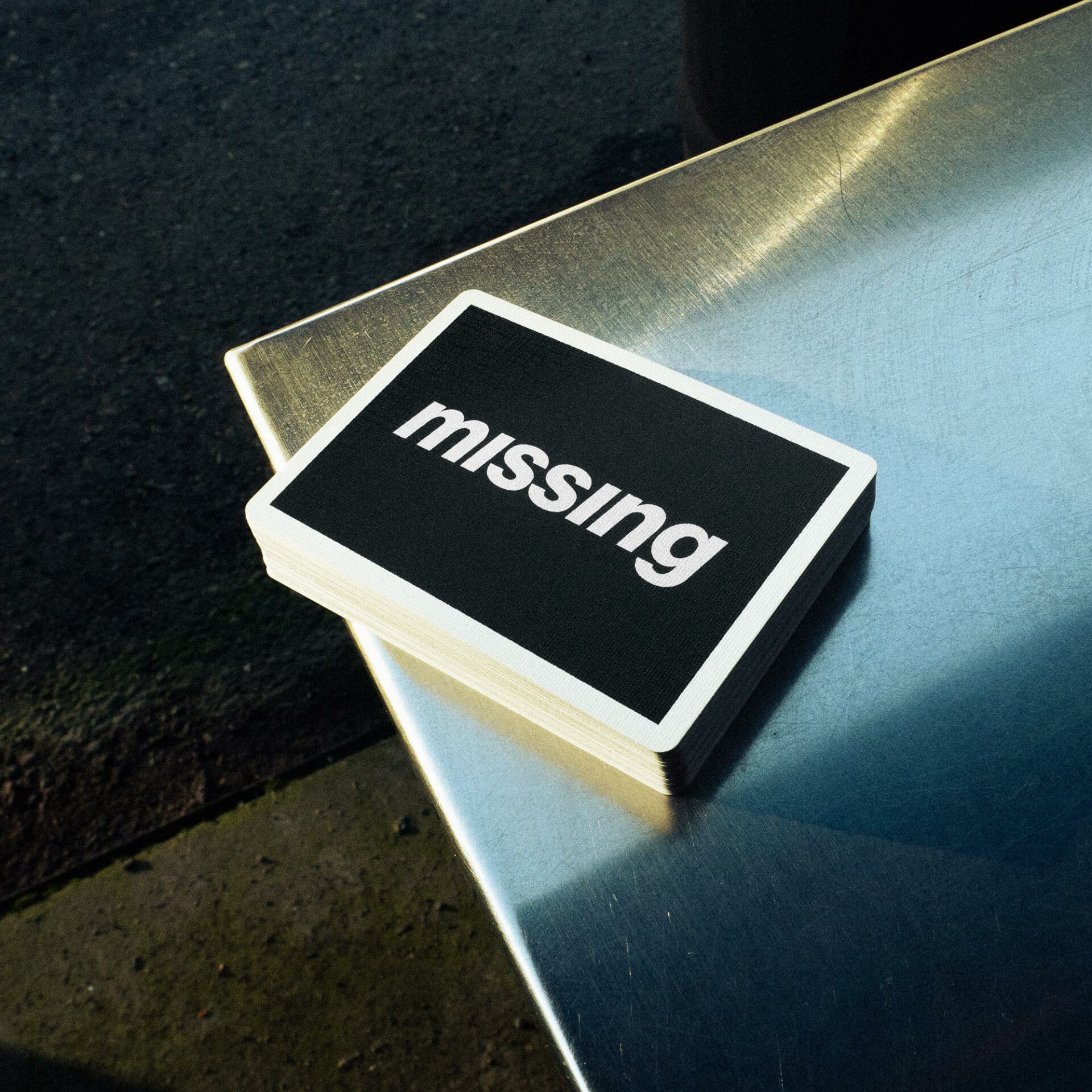 Base 01 (Black, Smooth Stock) Playing Cards by Missing New York | X ...