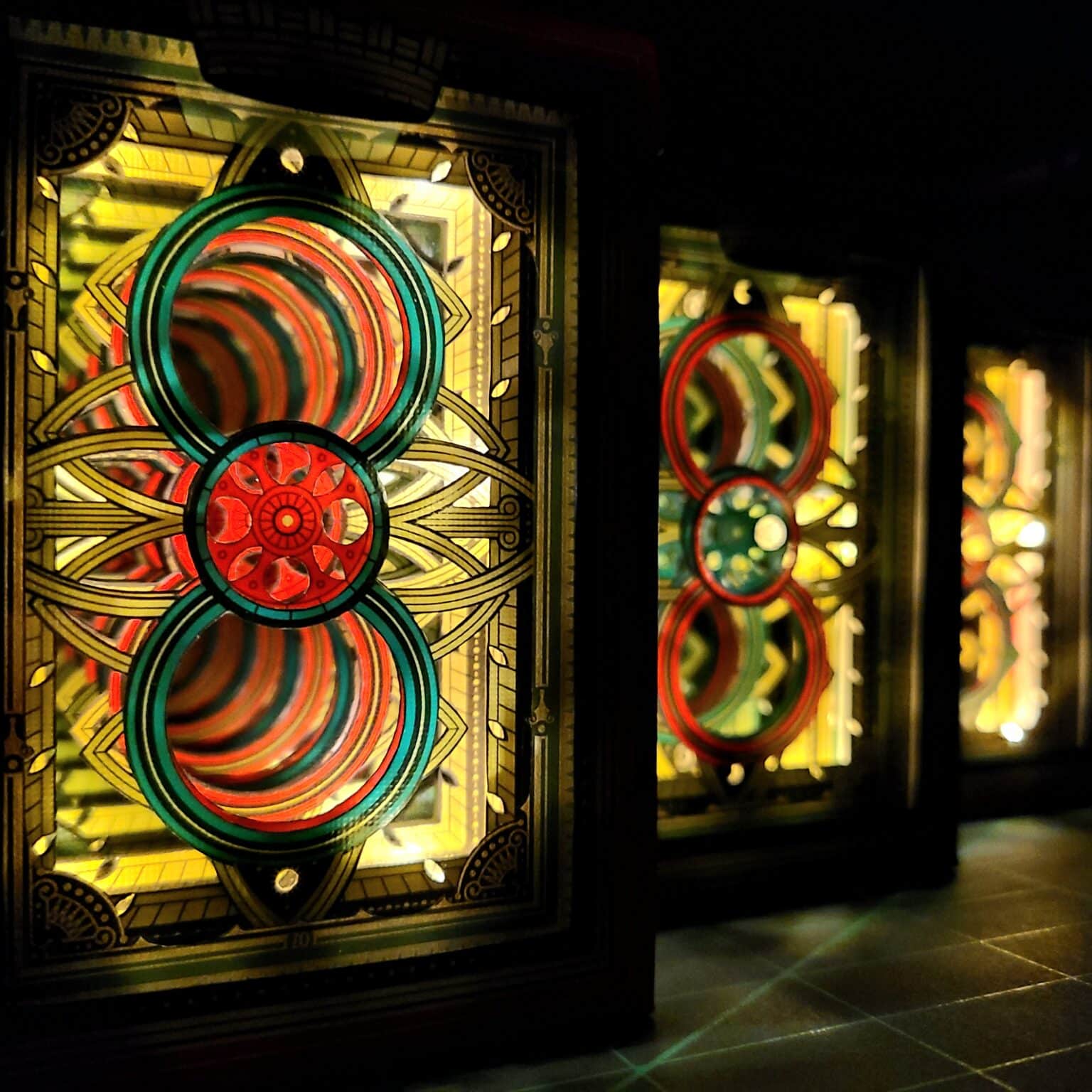 "Basilica" TWI Italia infinity cut playing cards with LEDs by 3Decks ...