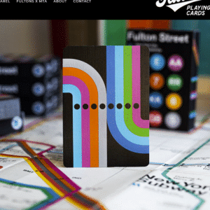 Black Edition Fulton Street MTA Playing Cards (1972 Vignelli Map) | X ...