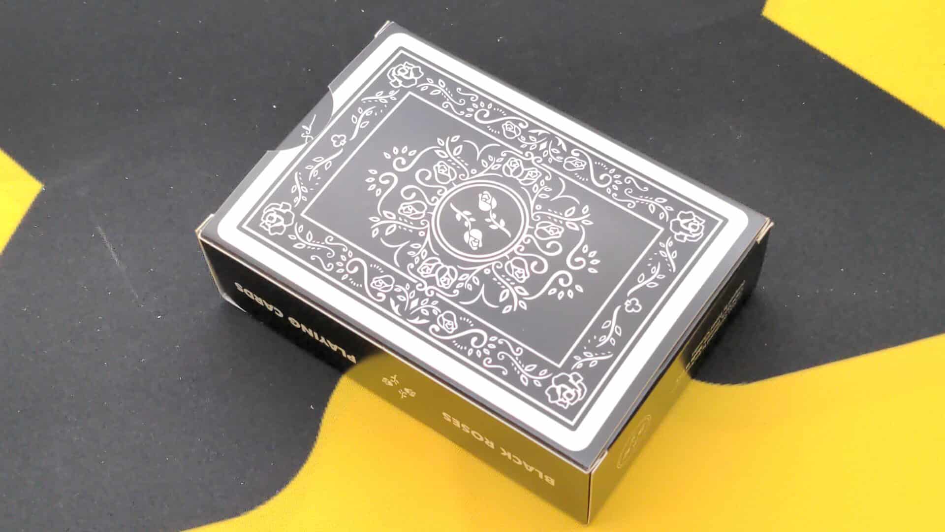 Black Roses Playing Cards Signed Collector Box by Daniel Schneider (empty) | X-Decks Playing Cards