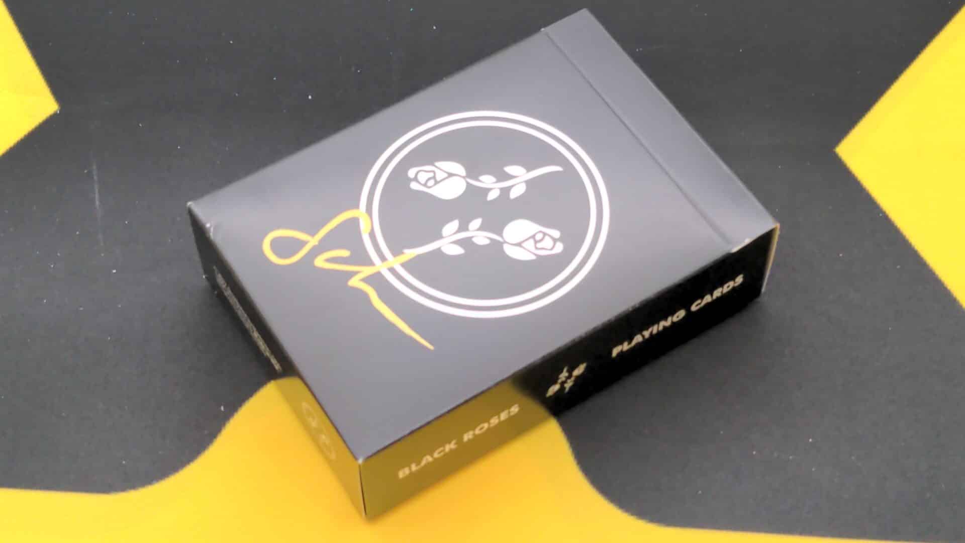 Black Roses Playing Cards Signed Collector Box by Daniel Schneider (empty) | X-Decks Playing Cards
