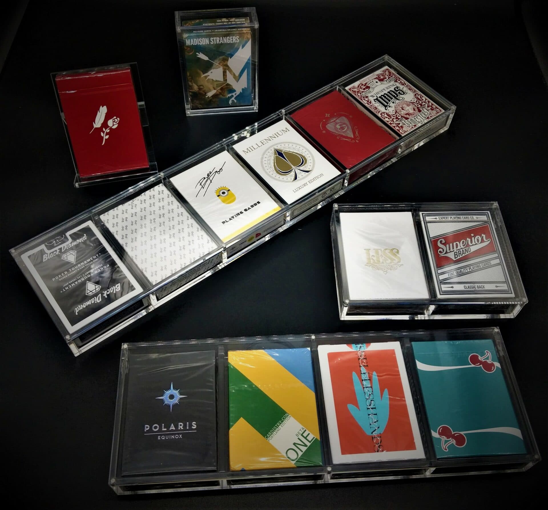 Cardware Archival UV Resistant Acrylic Playing Card Display Case (4 ...