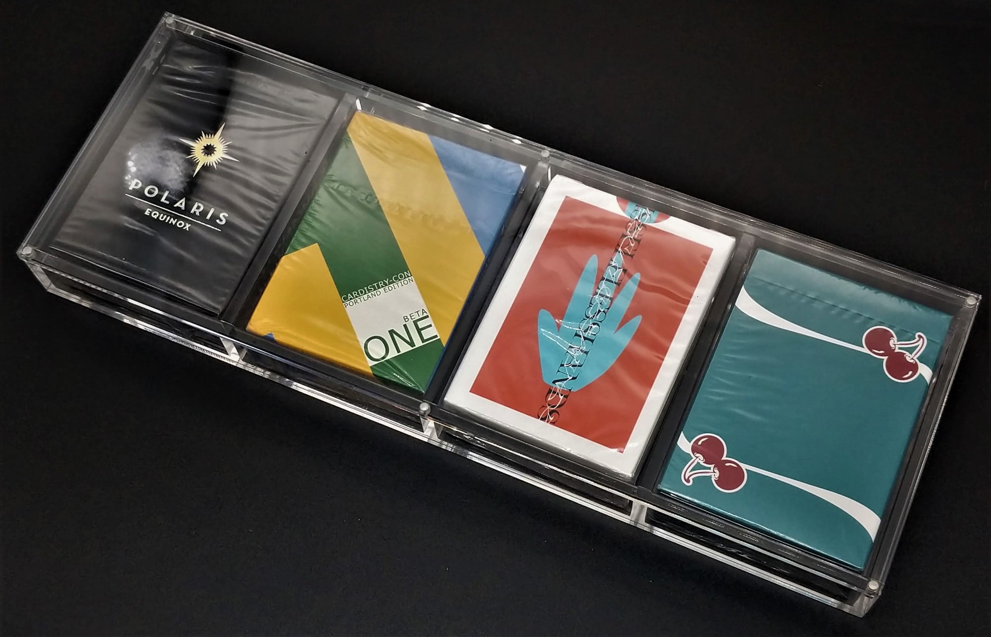 Cardware Archival UV Resistant Acrylic Playing Card Display Case (4 ...