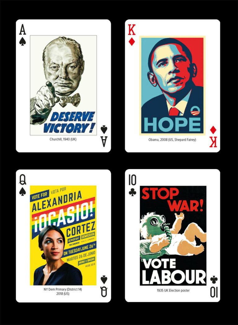 Propaganda: Political Poster AOC Obama Captain America Playing Cards by ...