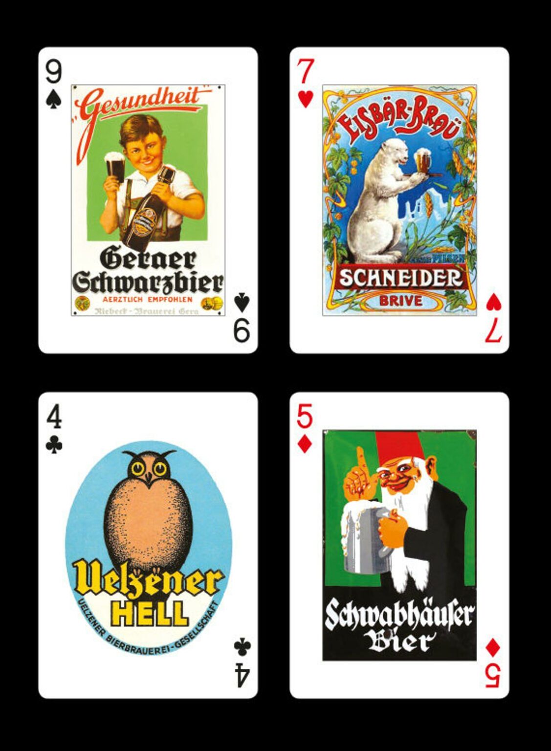 Deutsches Bier German Beer Playing Cards by Piatnik | X-Decks Playing Cards