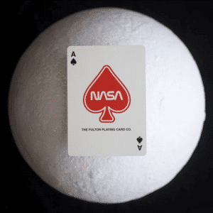 Silver Foil NASA Worm Playing Cards by Fulton | X-Decks Playing Cards