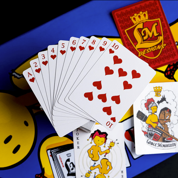 LANCE MOUNTAIN SILVER ANNIVERSARY DOUGHBOY PLAYING CARDS by Fulton | X-Decks Playing Cards