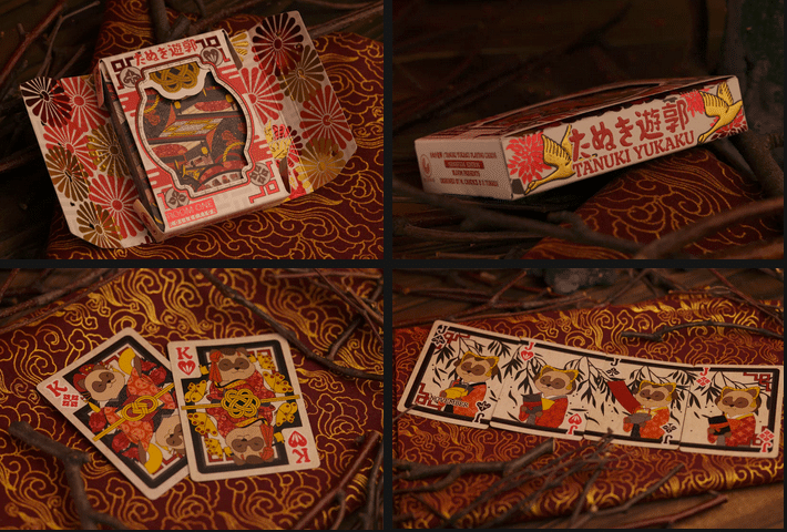 Tanuki Yukaku Playing Cards | Hanafuda Edition by Room One | X-Decks ...
