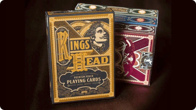 King's Head (Black & Gold Foil) Playing Cards by Joker and the Thief ...
