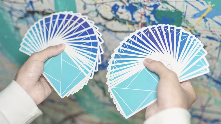 Flexible Blue Gradient Playing Cards by TCC | X-Decks Playing Cards