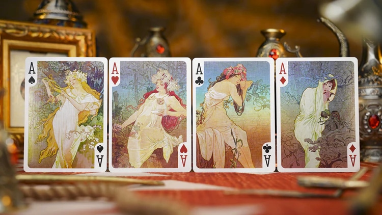Mucha Playing Cards- Special Edition by TCC and 52 MUSÉE | X-Decks ...
